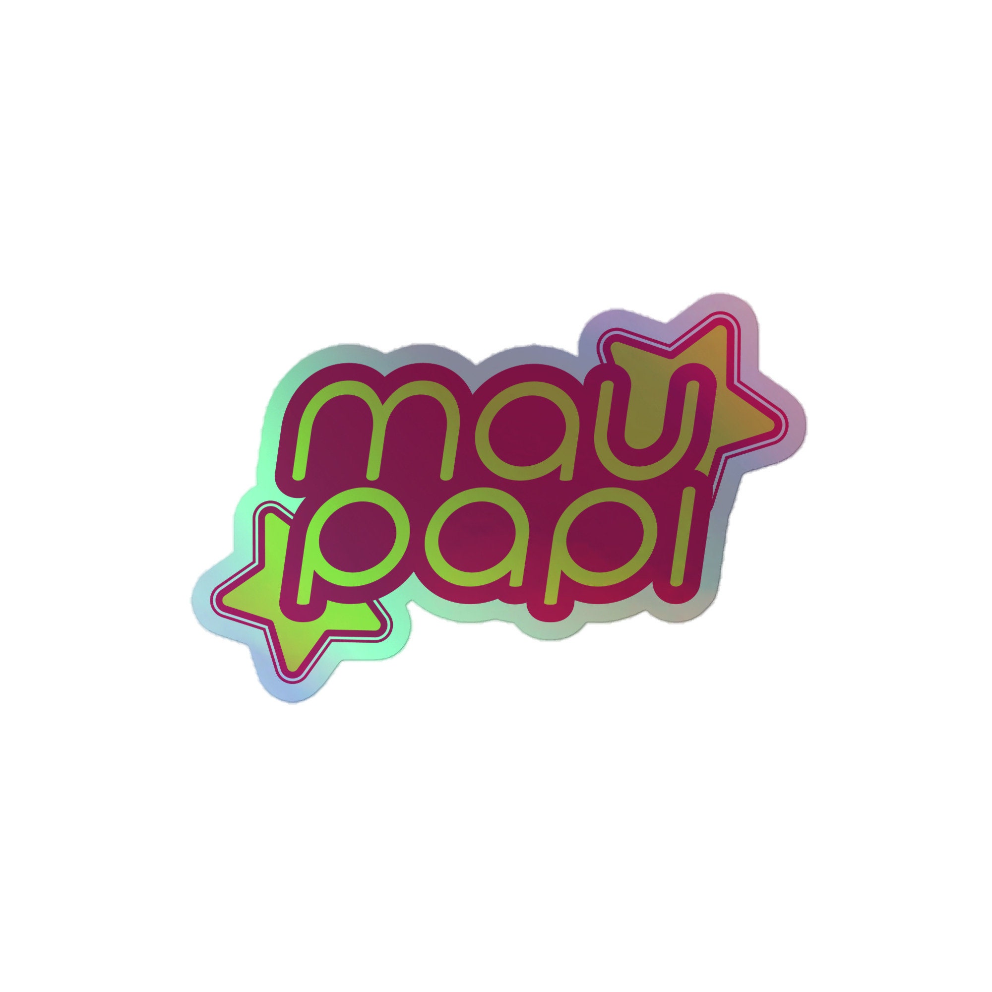 Mau Papi Holographic Sticker Mau P Sticker House Music - Etsy