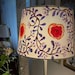 Floral Motif Hand Painted Lampshade - Light and Dark | Bespoke Shade ...