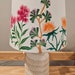 Hand Painted Lampshade Light and Dark, Floral Motif Lampshade, Bespoke ...