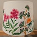 Hand Painted Lampshade Light and Dark, Floral Motif Lampshade, Bespoke ...