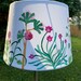 Hand Painted Lampshade Light and Dark, Floral Motif Lampshade, Bespoke ...