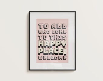 36x16 CUSTOM: Walt Disney to All Who Come to This Happy Place, Welcome ...