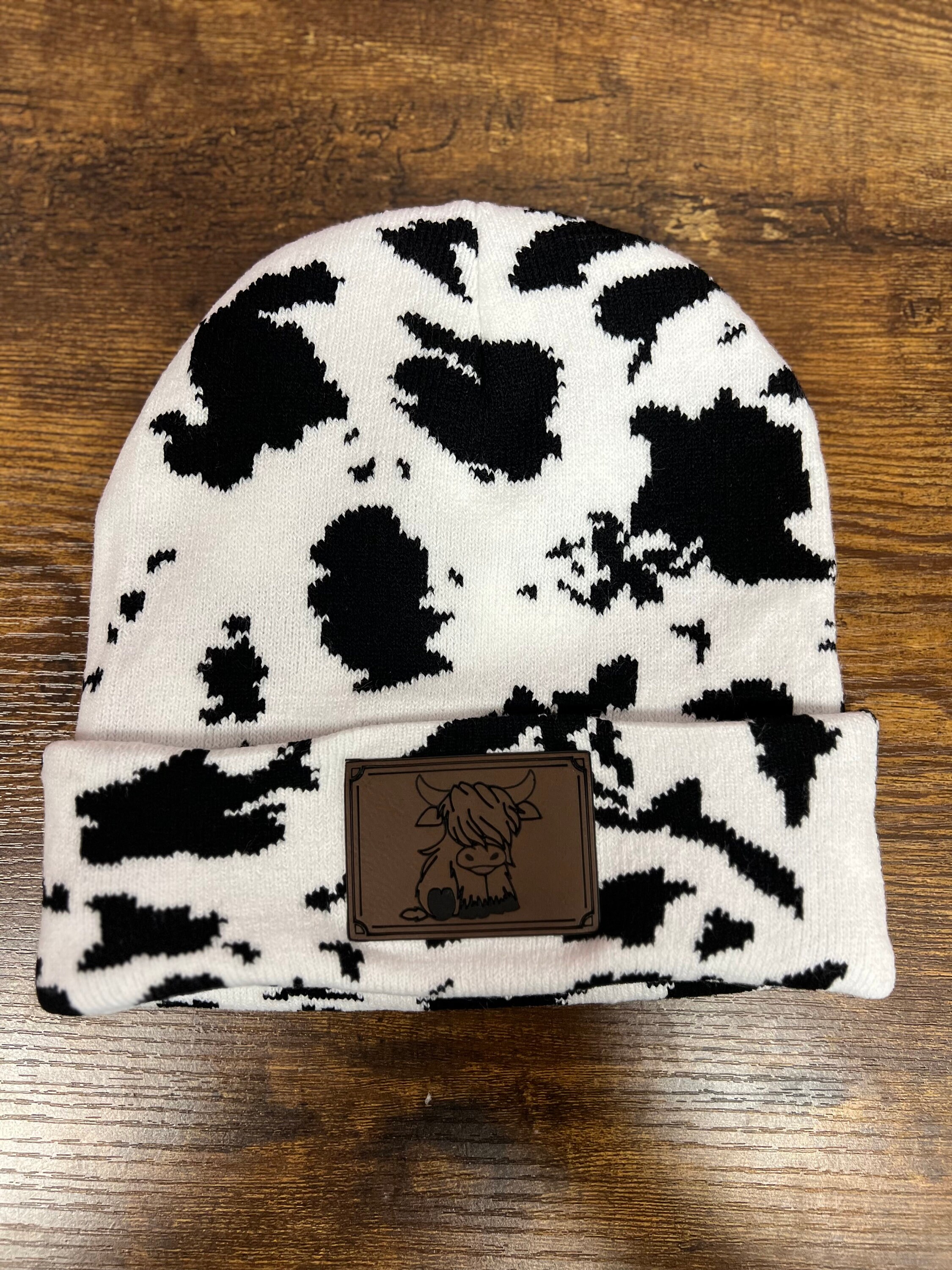 Highland Cow, Cow Print, Beanie - Etsy