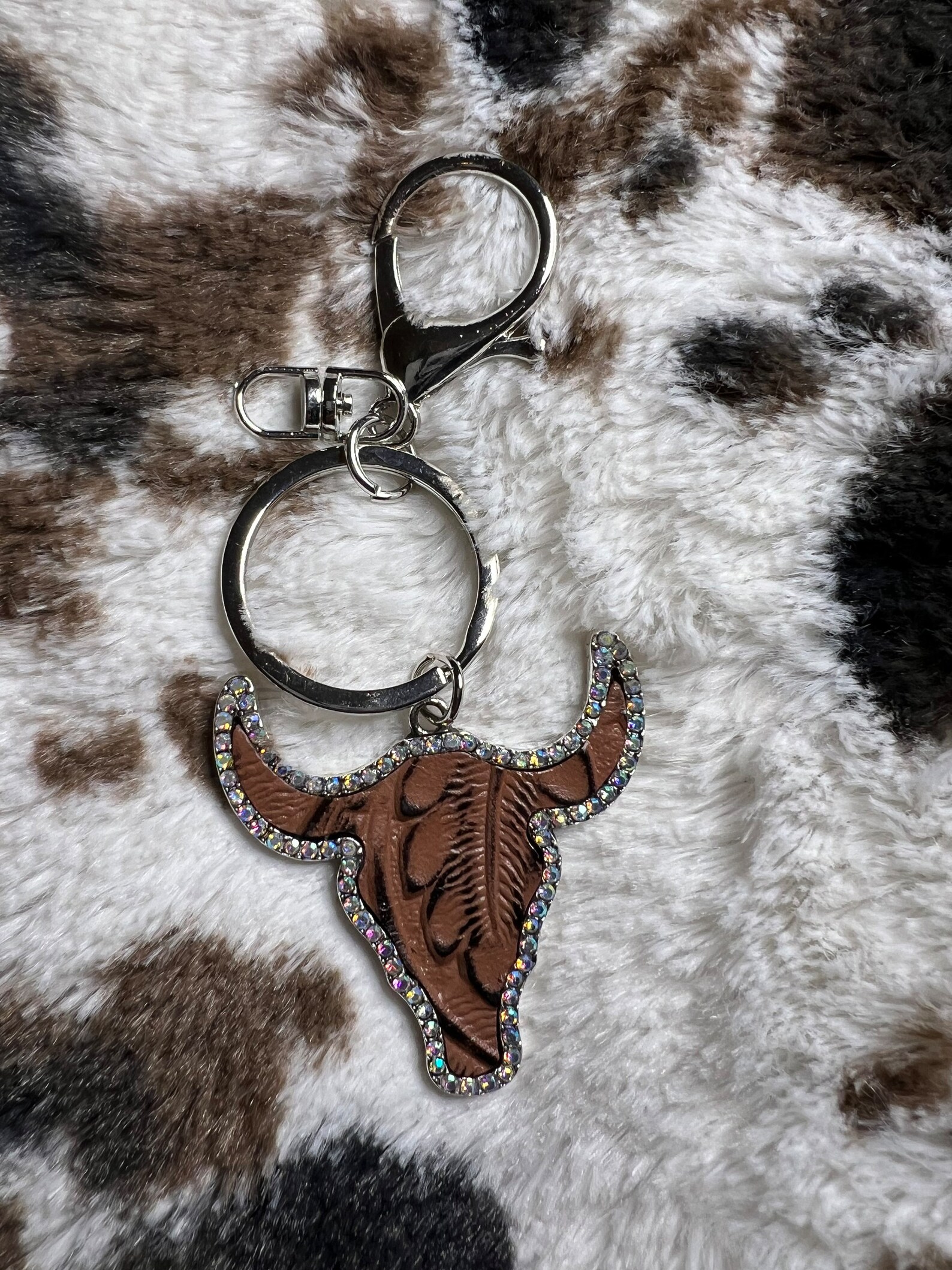 Hand Tooled Leather, Leather, Western, Keychain, Western Leather ...