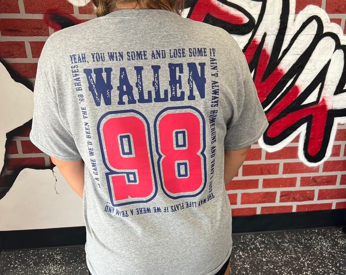 Morgan Wallen Shirt 98 Braves - Etsy