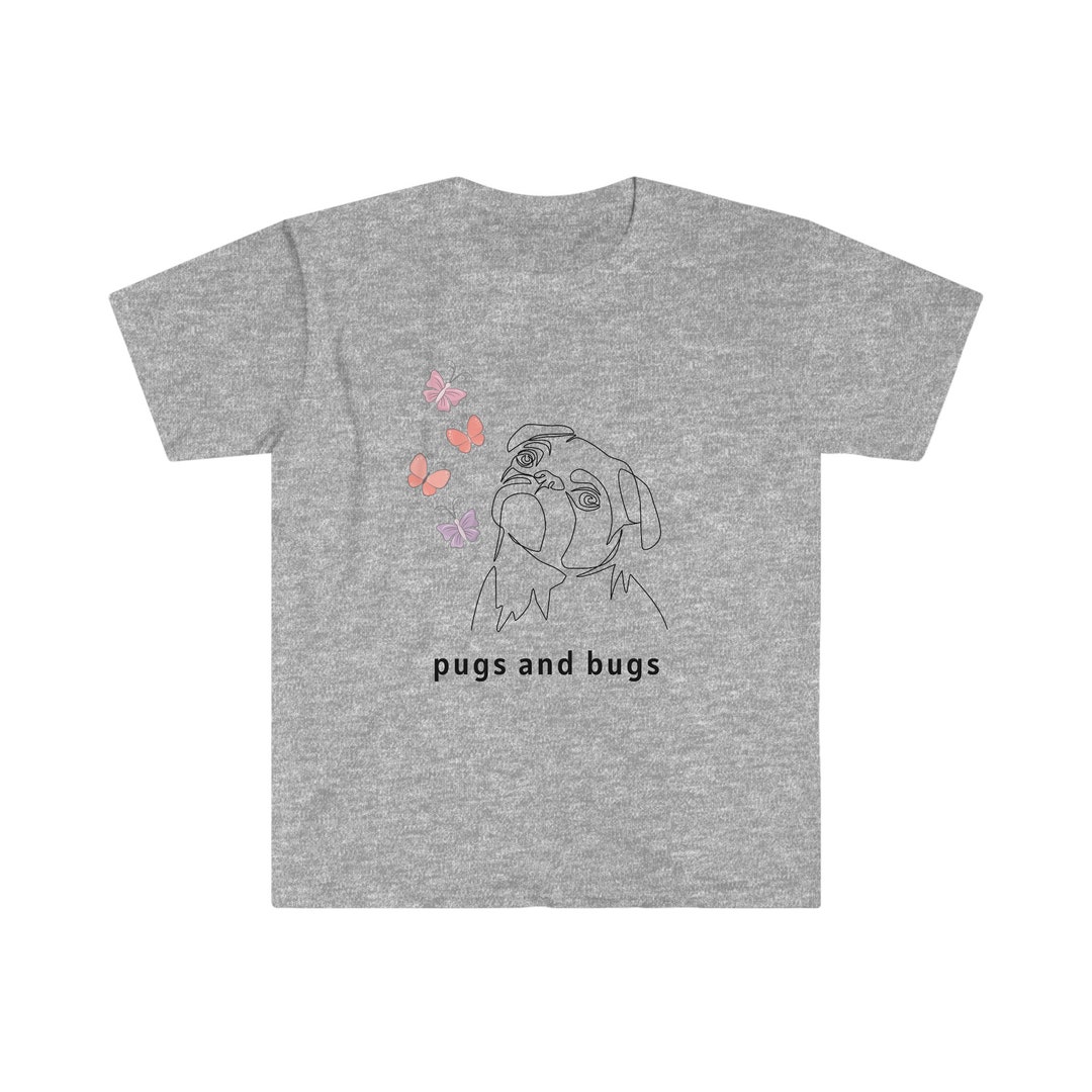 Pugs and Bugs 1 Grey With Black - Etsy