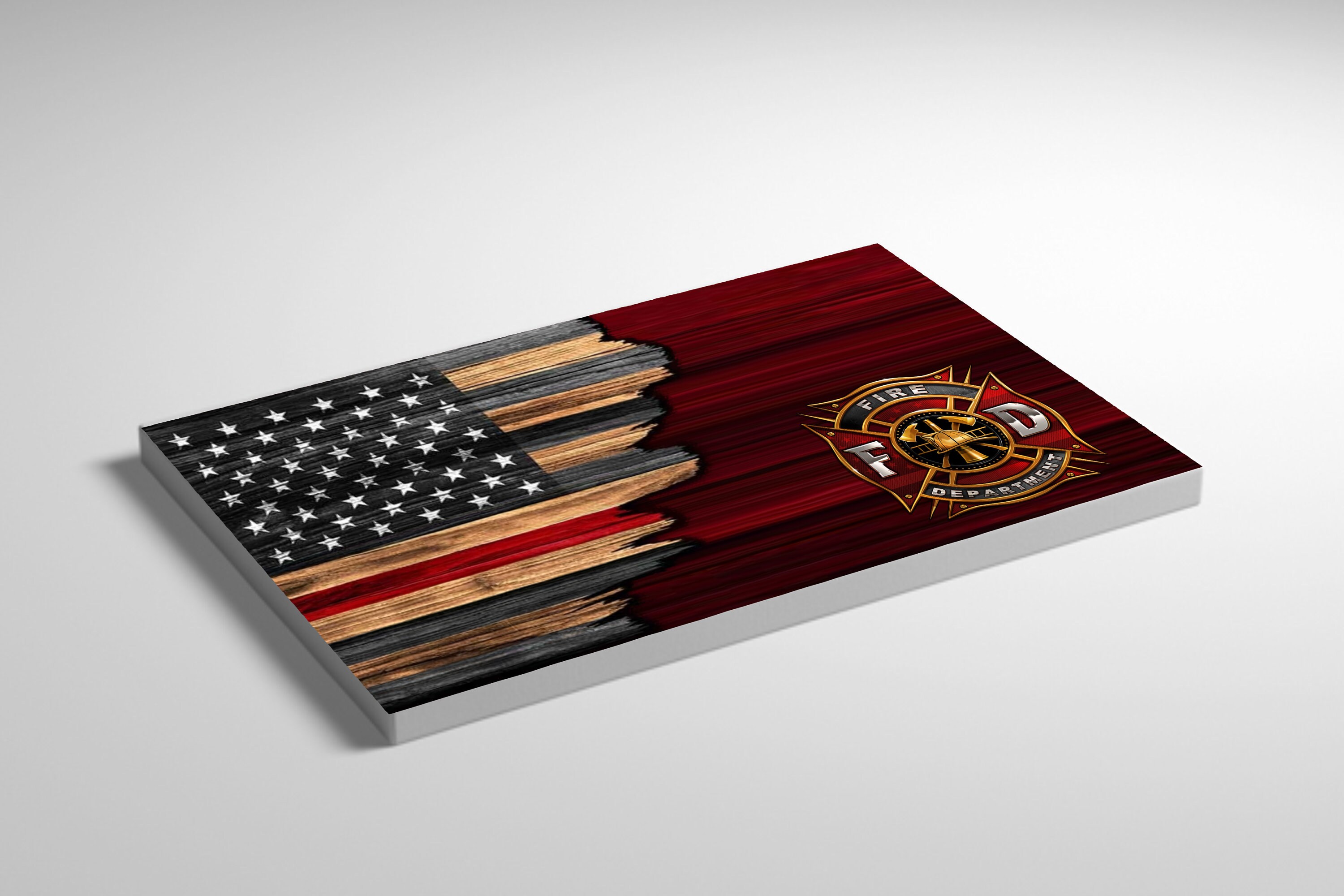 CUSTOM Word ART, Americana Wall Art, Thin Red Line FLAG, Trending Home ...