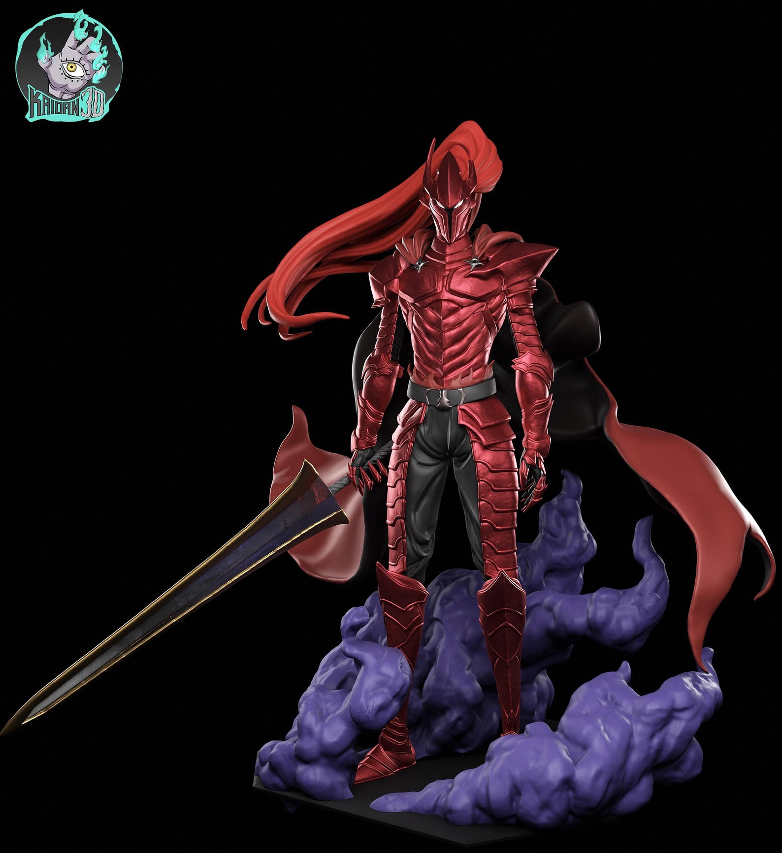 Blood-red Commander Igris (solo Leveling) Figurine (1/12 Scale) - Etsy