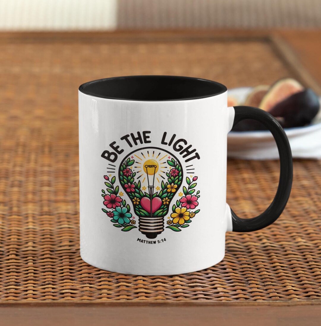 Christian Mug Bible Verse Coffee Cup, Mathew 5:14, Inspirational Mug ...
