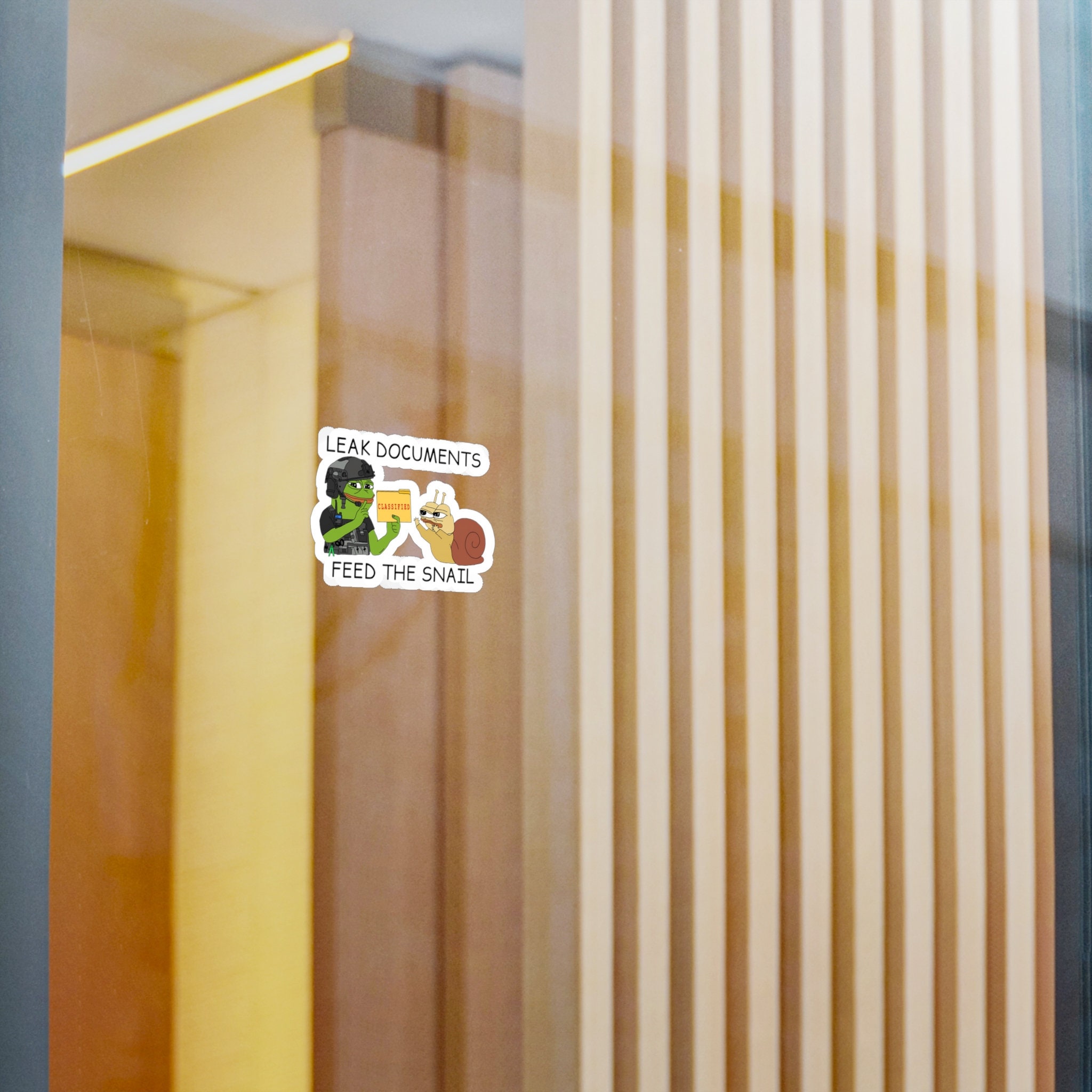 Leak Document Vinyl Sticker - Etsy