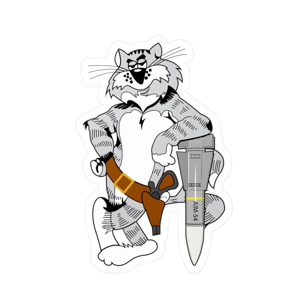 Tomcat Kiss-cut Vinyl Sticker - Etsy