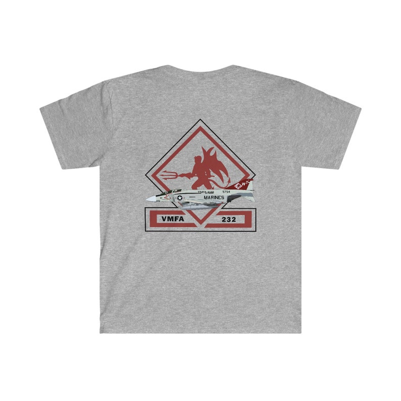 F-4J Phantom T-shirt, VMFA-232, Red Devils, US Marines, Mcdonnell ...