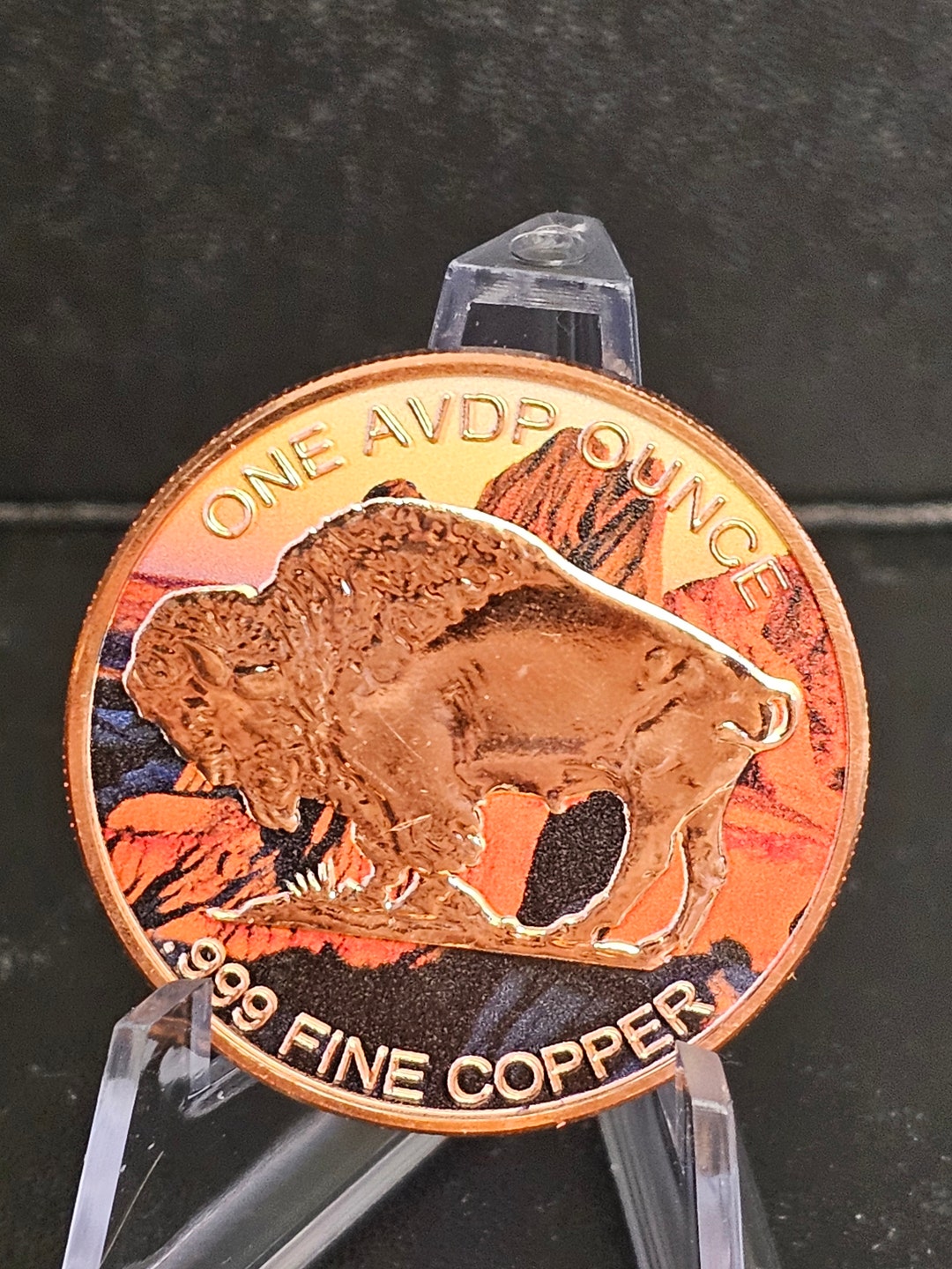 Reverse Proof Colorized Buffalo Copper Round - Etsy
