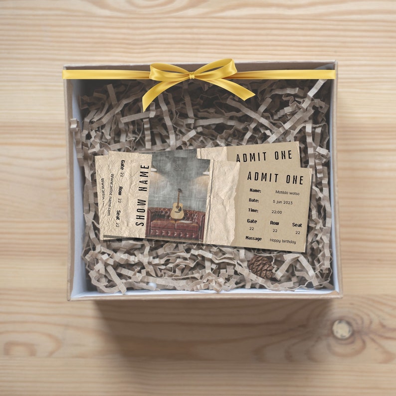 Editable Ticket Even, Custom Ticket, Canva Editable Template, Printable ...