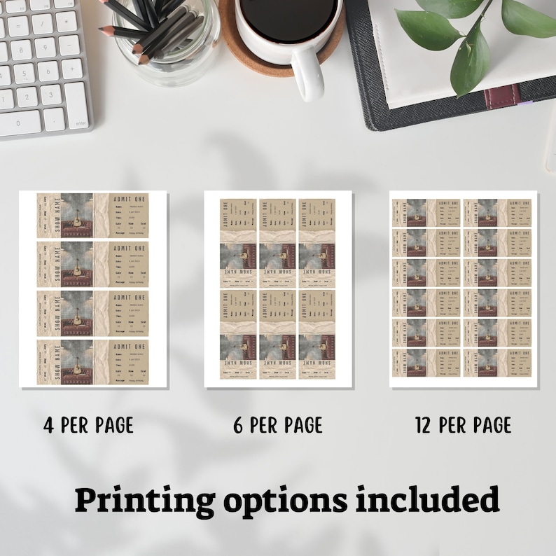 Editable Ticket Even, Custom Ticket, Canva Editable Template, Printable ...