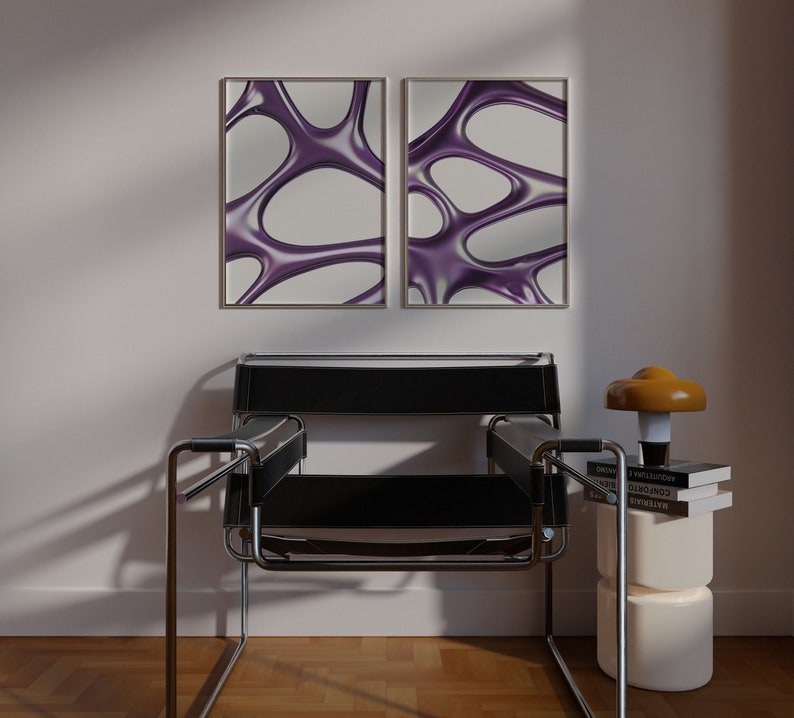 Retro Wall Art Set of 2 | Y2K Aesthetic | Trendy Poster | 2000s Home ...