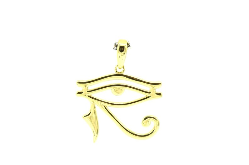 The Eye of Horus, Gold Pendant, Horus Pendant - Etsy