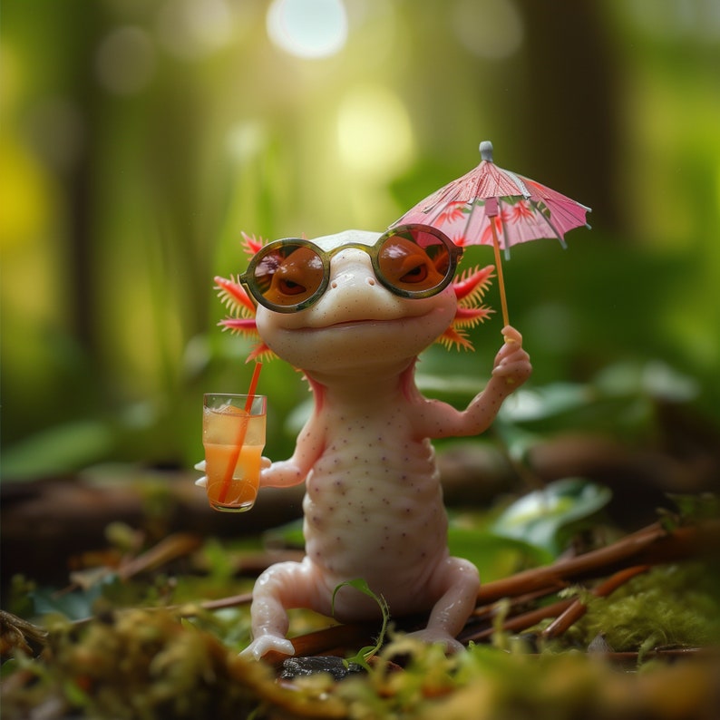 Cute Axolotl - Etsy