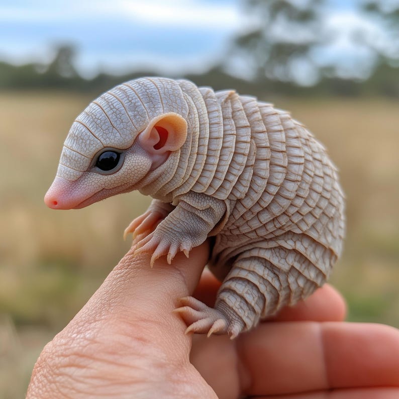 Adorable Baby Armadillo in My Hand (digital Print) - Etsy