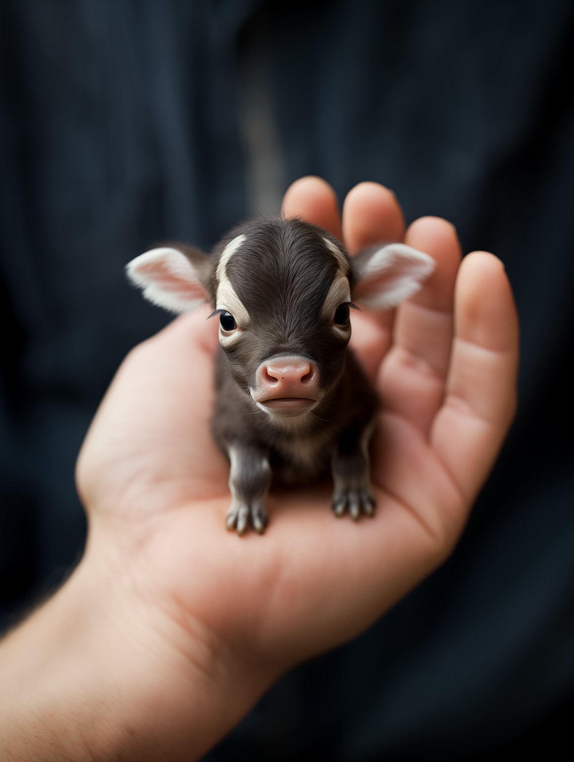 Baby Cow in the Palm of Your Hand (digital Print) - Etsy