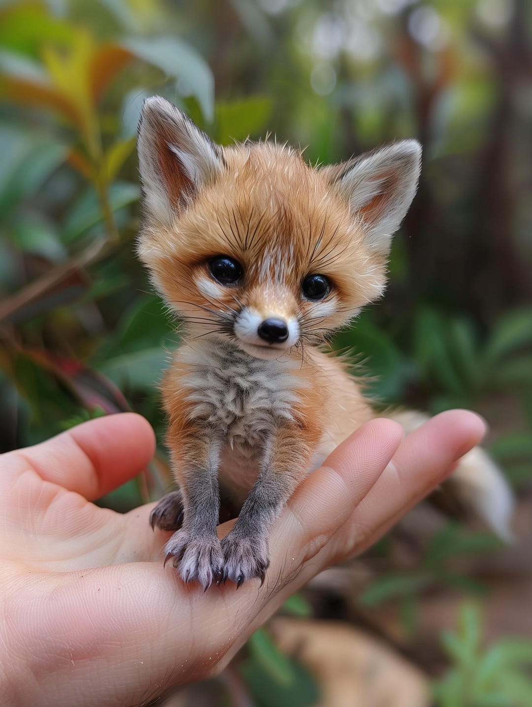 Tiny Baby Fox in the Palm of My Hand (digital Print) - Etsy