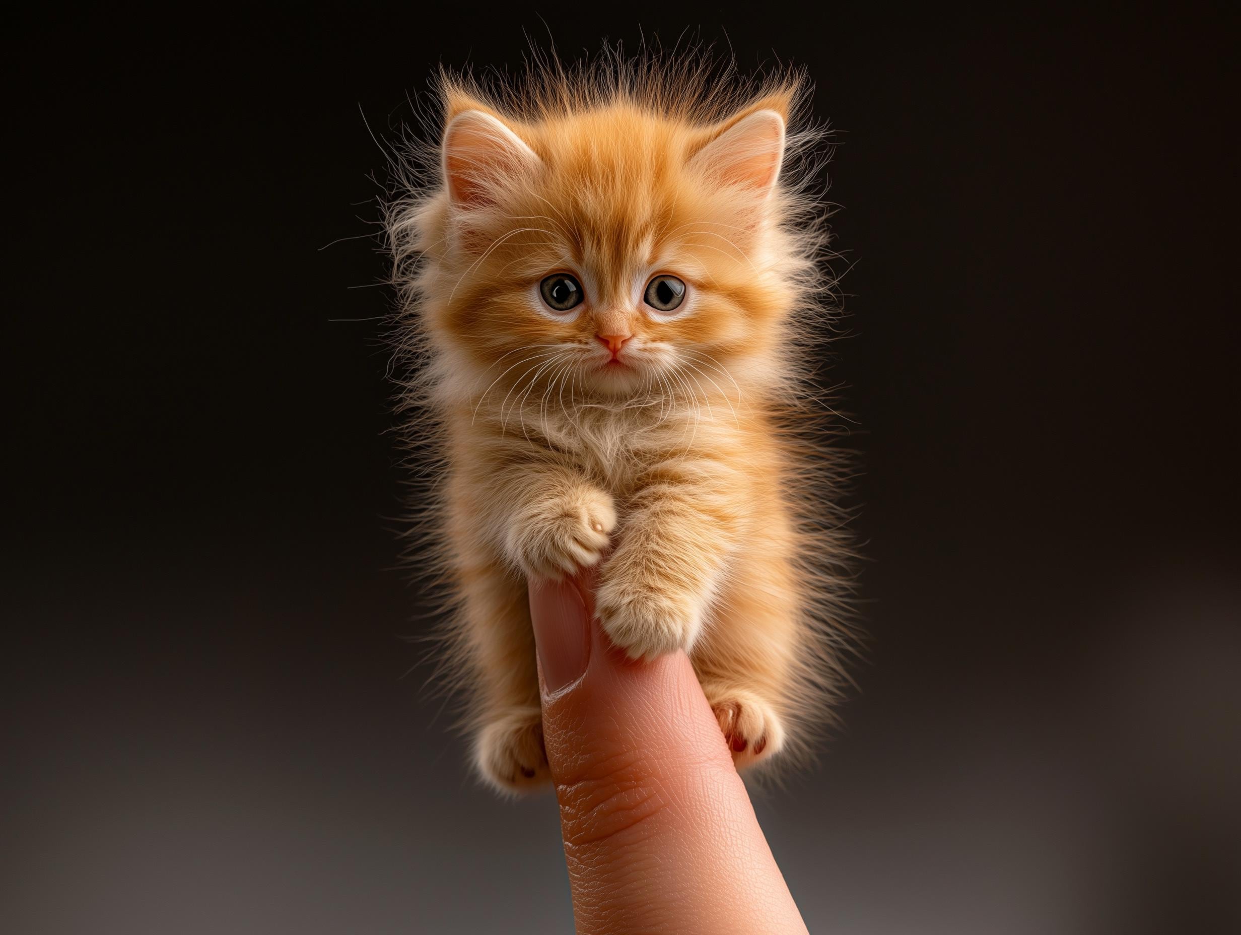 Sweetest Kitten Holding on to My Finger (digital Print) - Etsy