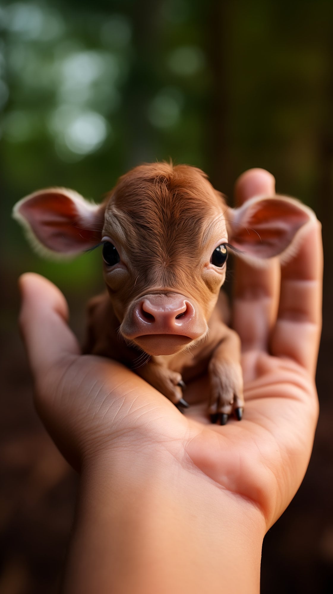 Baby Cow in the Palm of Your Hand (digital Print) - Etsy