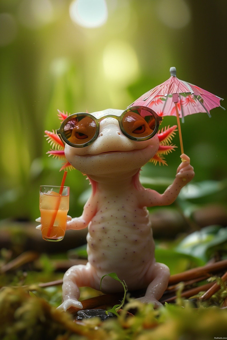 Cute Axolotl - Etsy