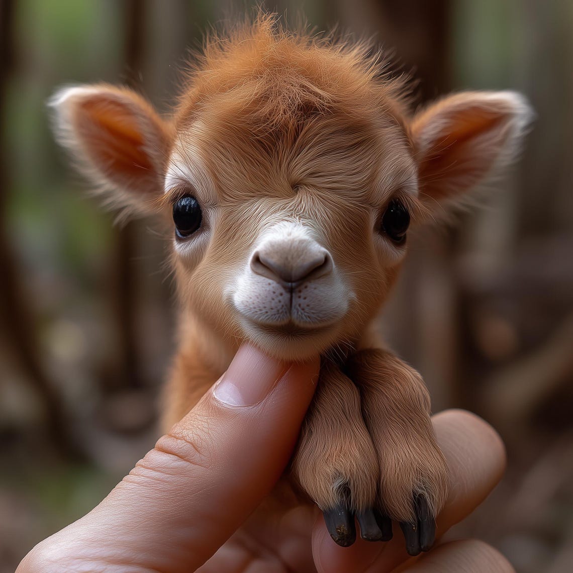 Baby Camel in Palm of Hand Digital Print, Cute Tiny Camel Nursery Wall ...