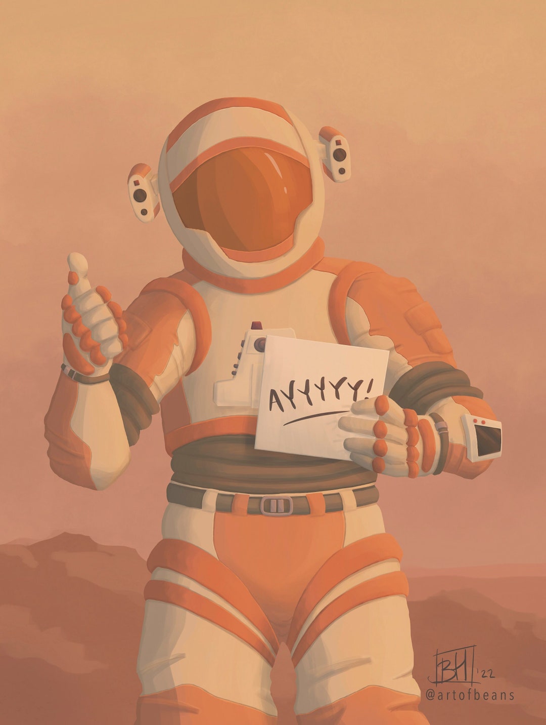 The Fonz | the Martian | Art Print - Etsy