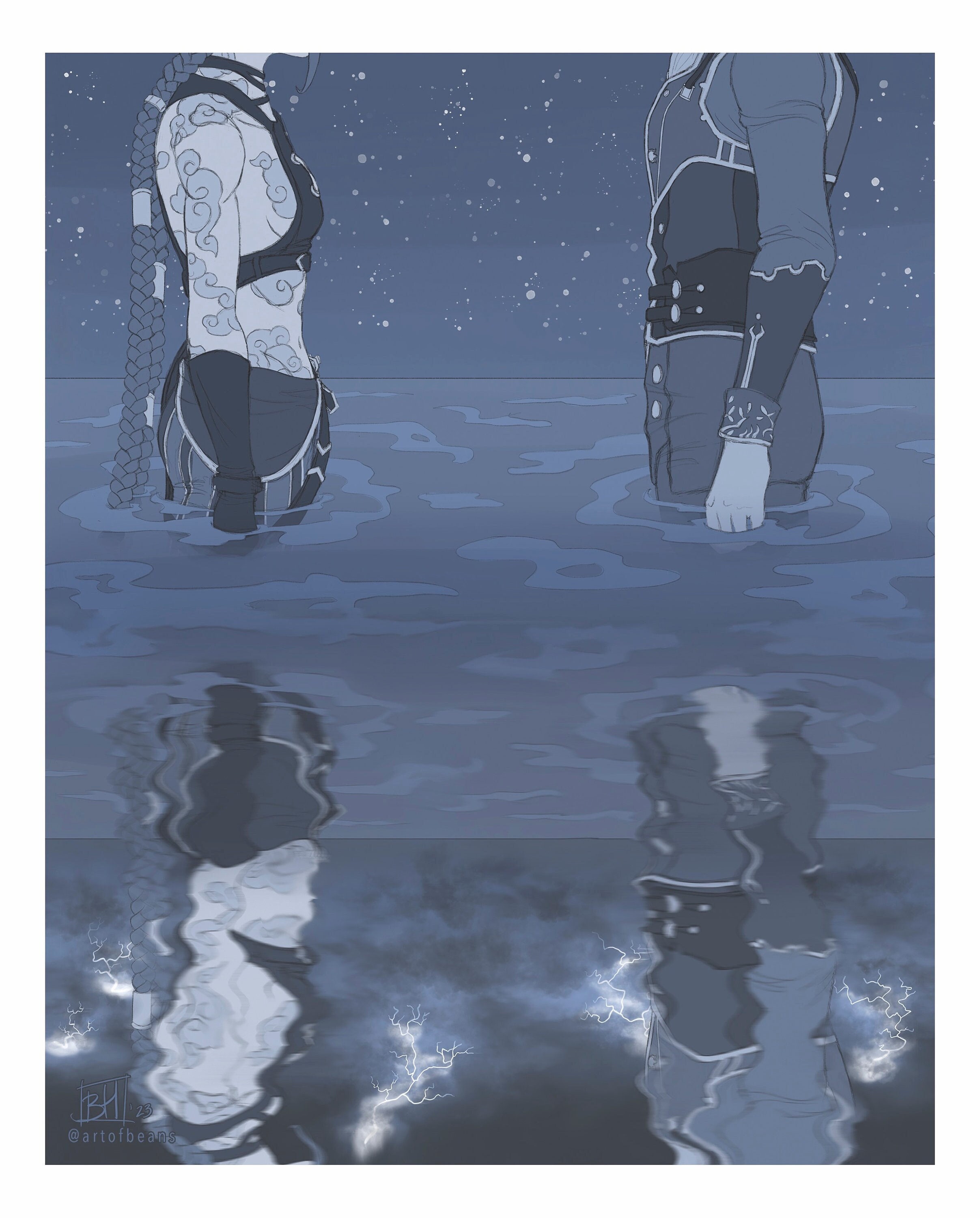 Silco & Jinx: Baptism | Arcane | Art Print - Etsy