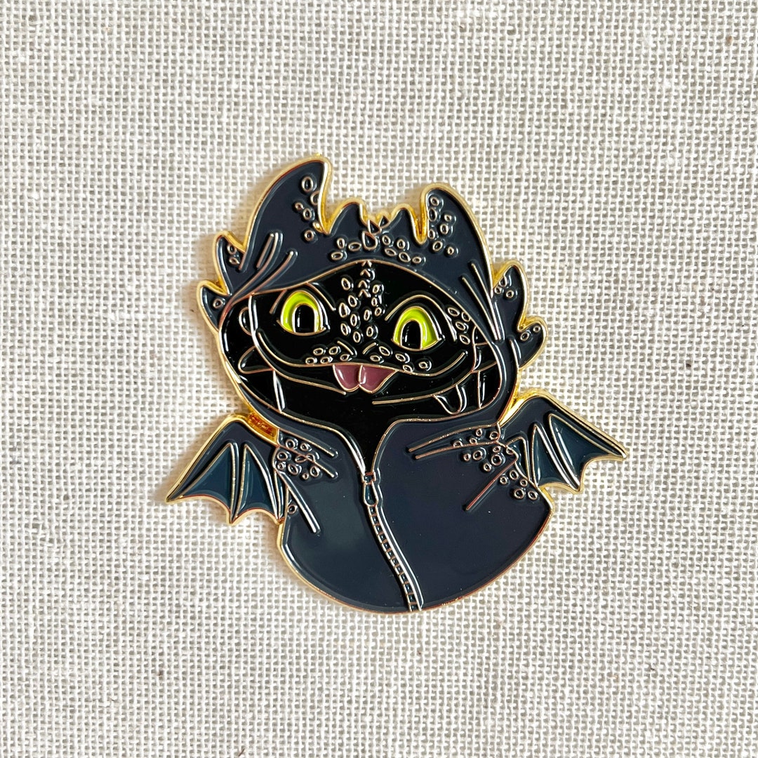Toothless | How to Train Your Dragon | 1.75" Enamel Pin - Etsy