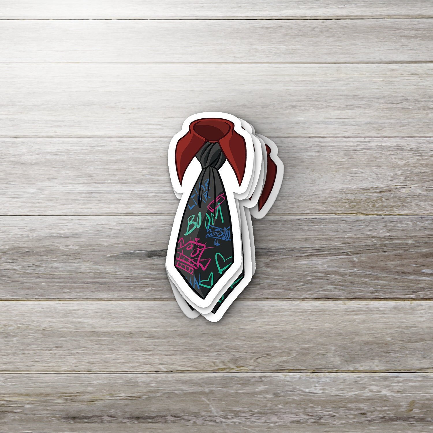 Silco's Necktie With Jinx's Doodles Arcane 2.75 Vinyl Sticker - Etsy