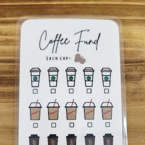 Coffee Fund Savings Challenge Laminated Savings Challenge Physical ...