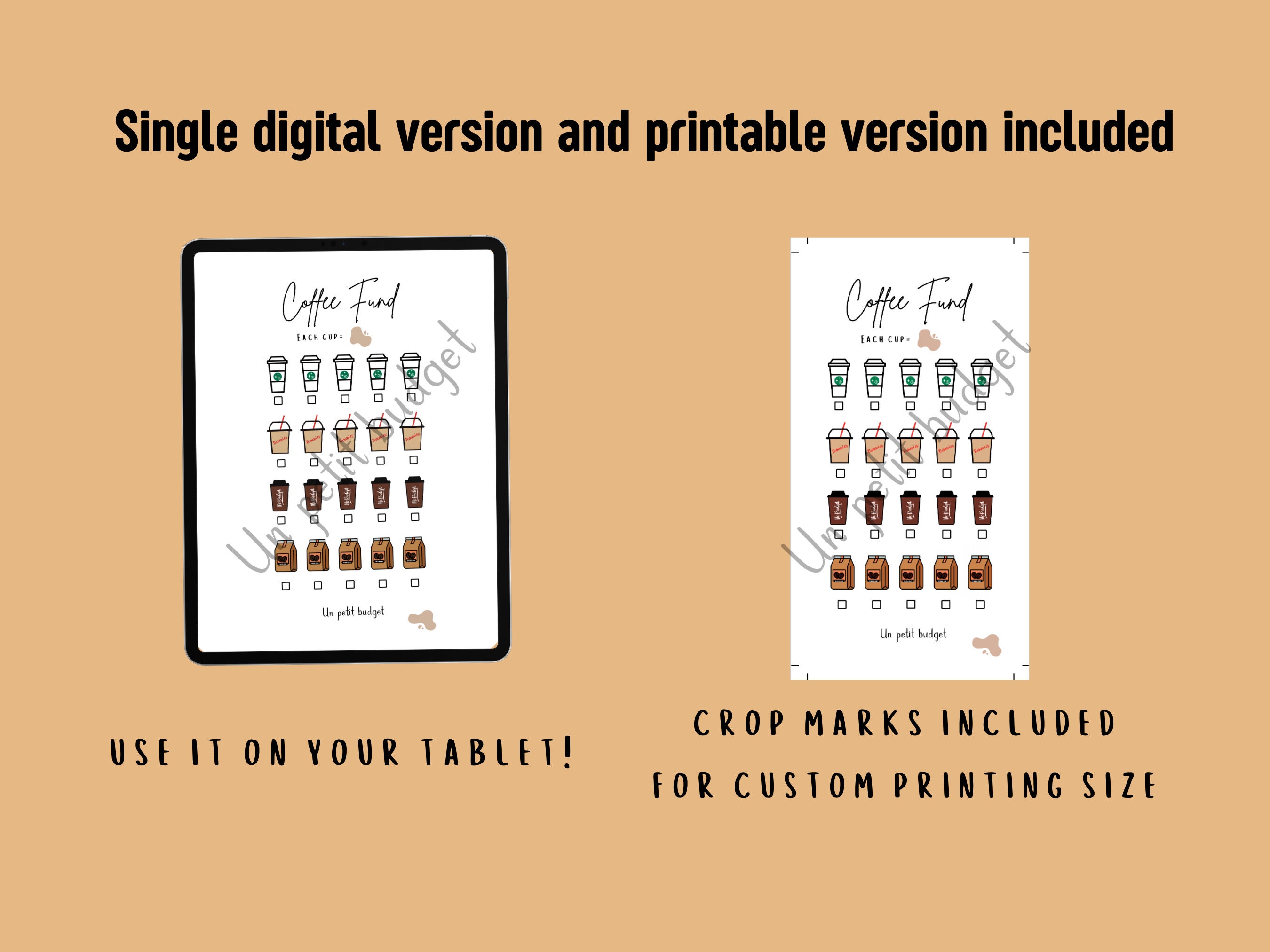 Coffee Fund Savings Challenge Printable A6 Savings Challenge Digital ...