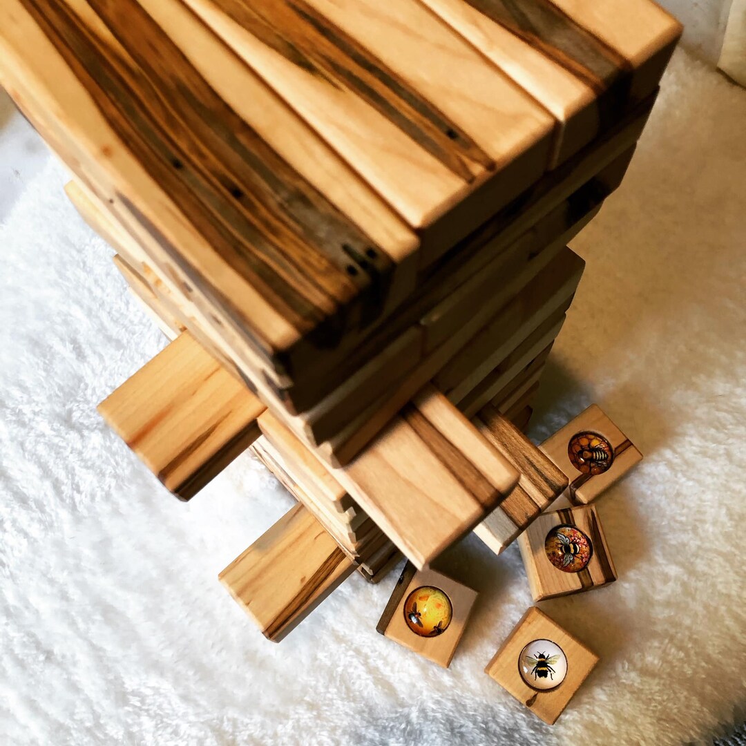 Heirloom Quality One-of-a-kind GEM-GA Sets Ambrosia Maple / Jenga Style ...