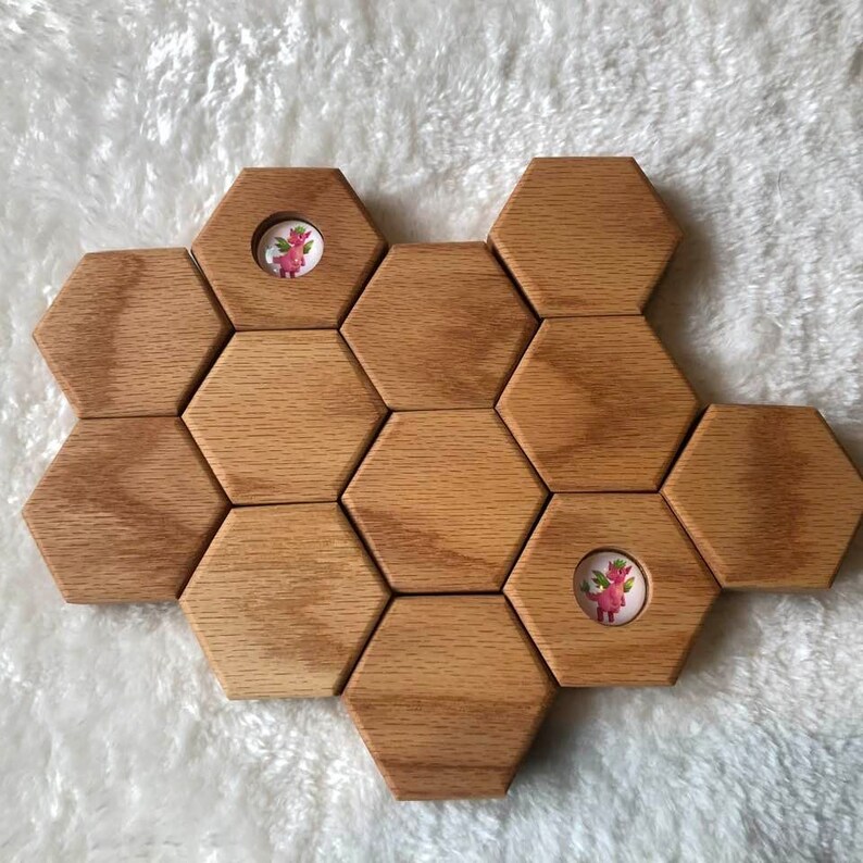 Hexagon Memory Dragon Set / Colour Match / Memory Match / Building ...