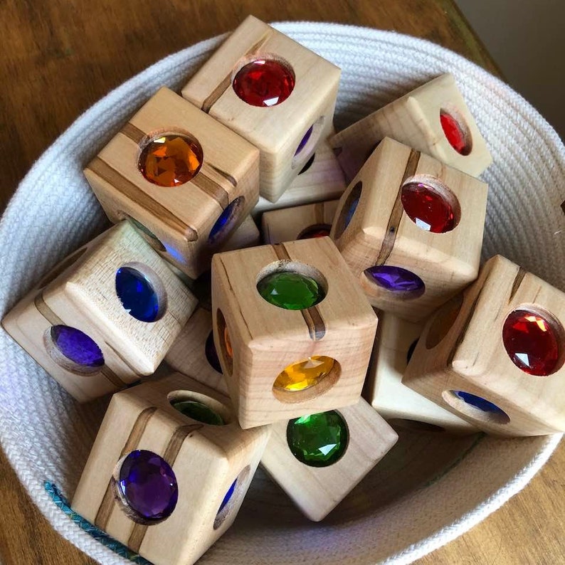 Chunky Colour Die / Colour Recognition / Dice / Wooden Blocks / I Spy ...