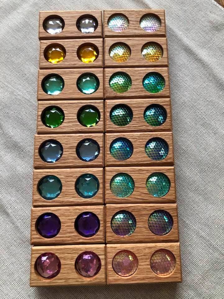 Dragon and Gem Block Set - 16 Pc. / Dragon / Mermaid / Fish Scales ...