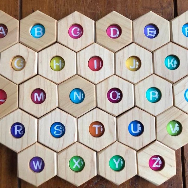 Wooden Hexagon Letter - Etsy