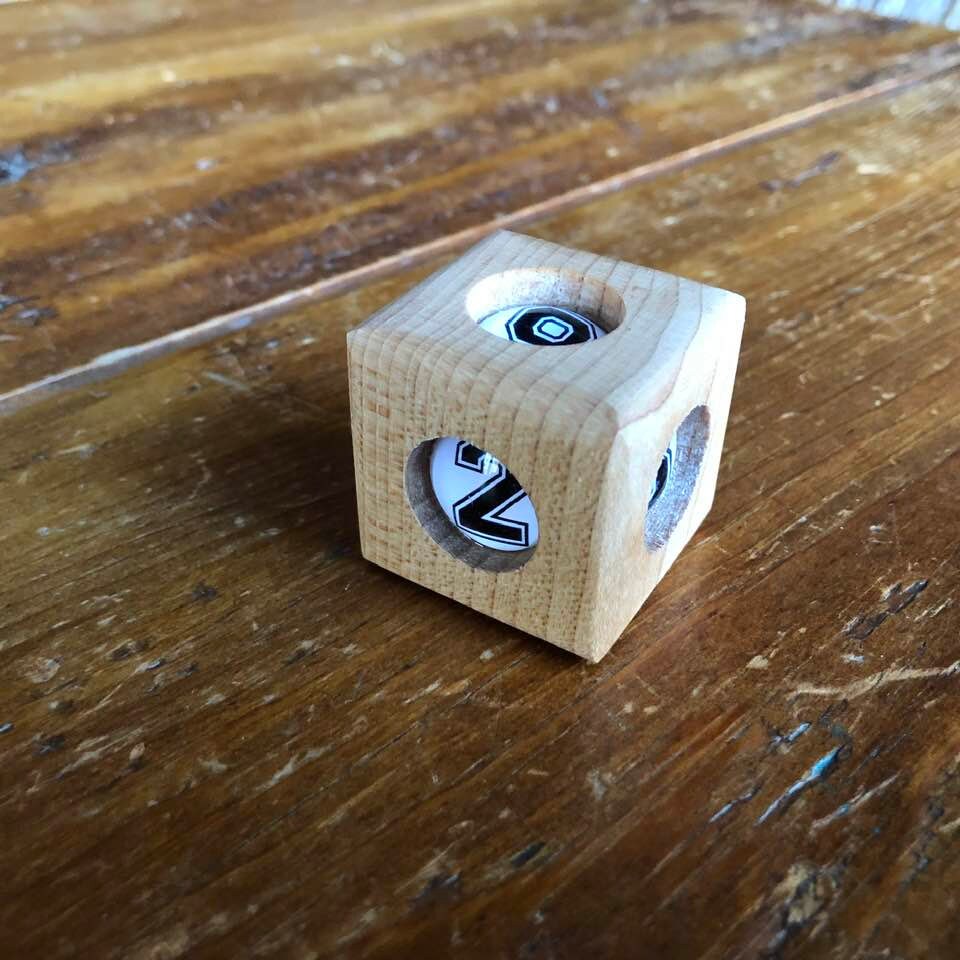 Number Die / Number Recognition / Dice / Counting / Hardwood / - Etsy