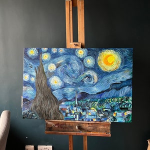 Van Gogh Starry Night Reproduction - Etsy