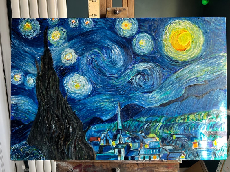 Van Gogh Starry Night Reproduction - Etsy