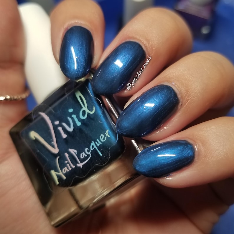 Blue Indie Nail Polish- Deep Blue Canvas - Etsy