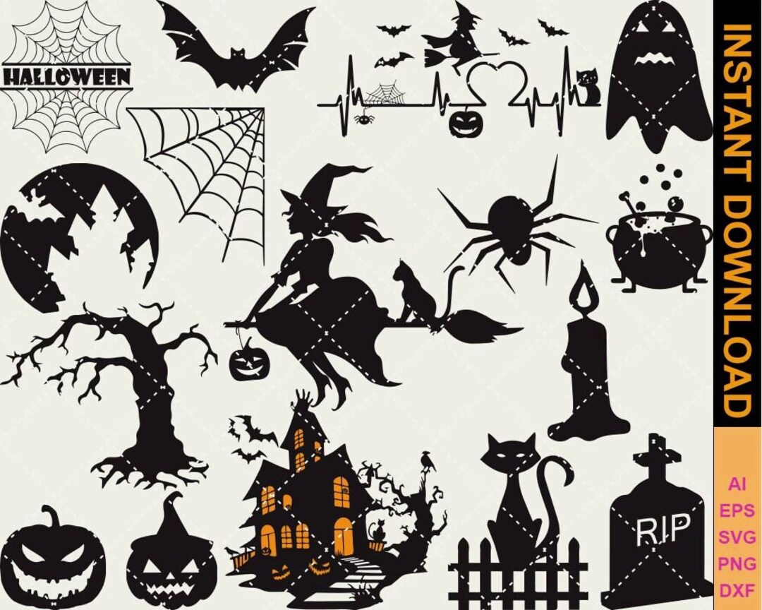 Halloween SVG Bundle, Fall Svg, Autumn Svg, Ghost Svg, Witch Svg ...