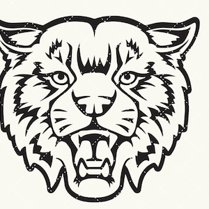 Wildcat INSTANT DOWNLOAD Vector Eps, Dxf, Svg Png Mascot Shirt Svg ...