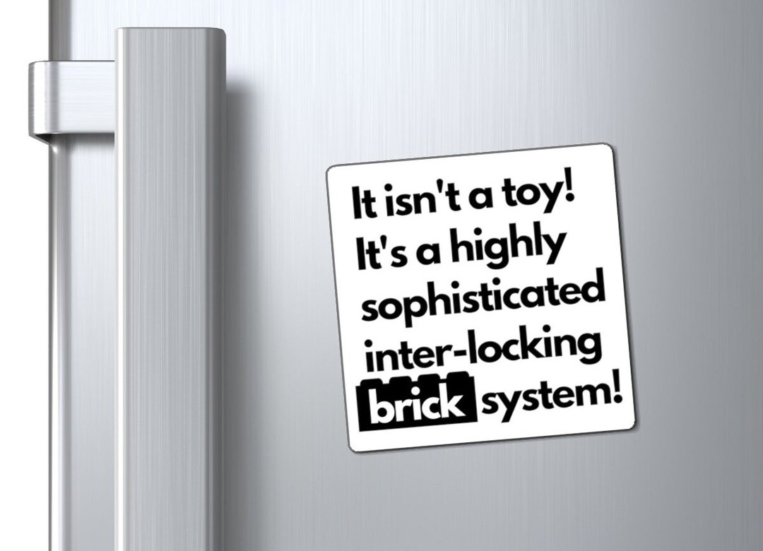 Building Brick Magnet (3"x3") - USA Delivery - Etsy