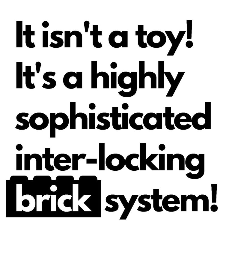 Building Brick Funny Quote Digital PNG Files, Add Fun and Humor to Your ...