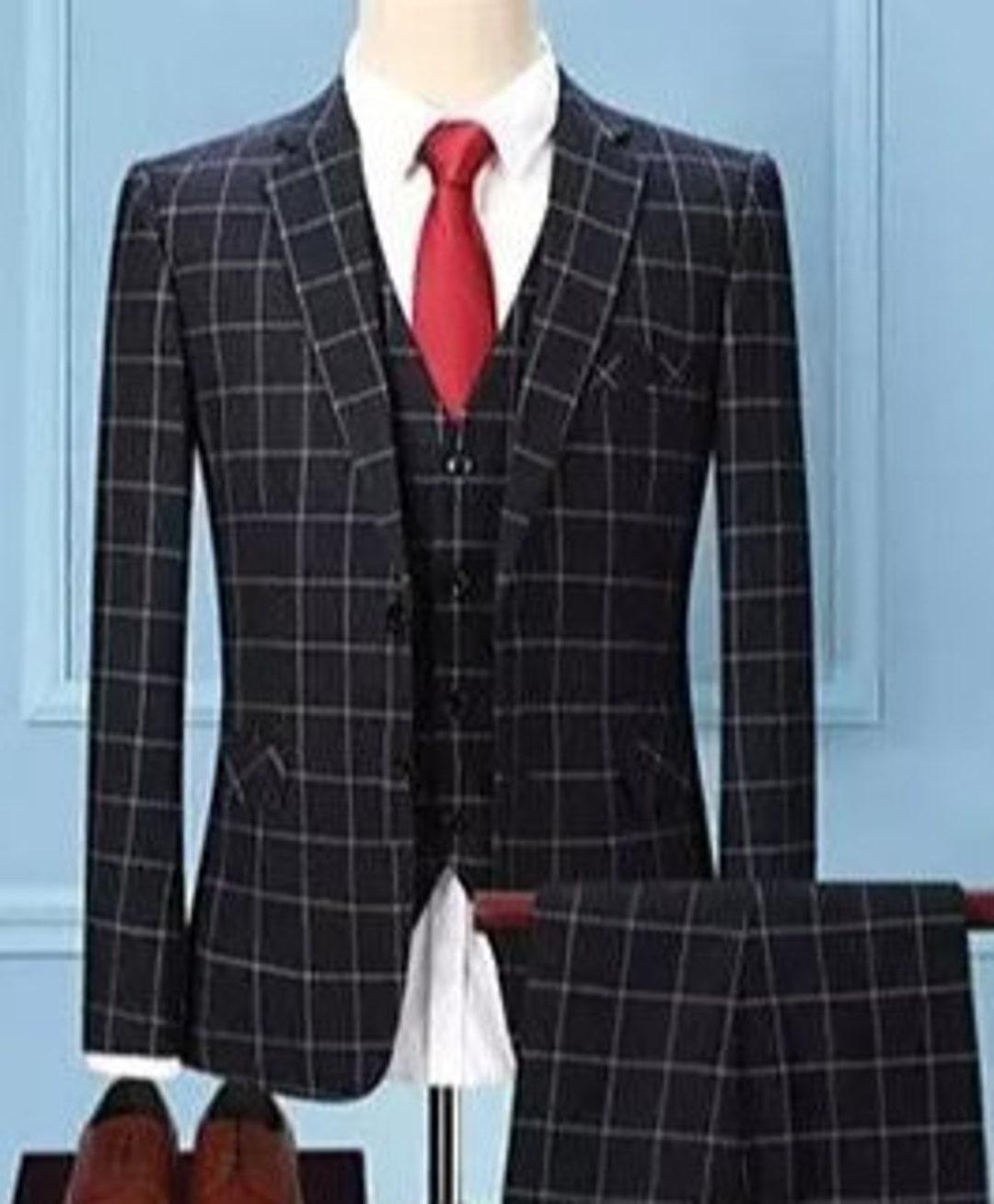 Men's 3 Pieces Suit - Etsy