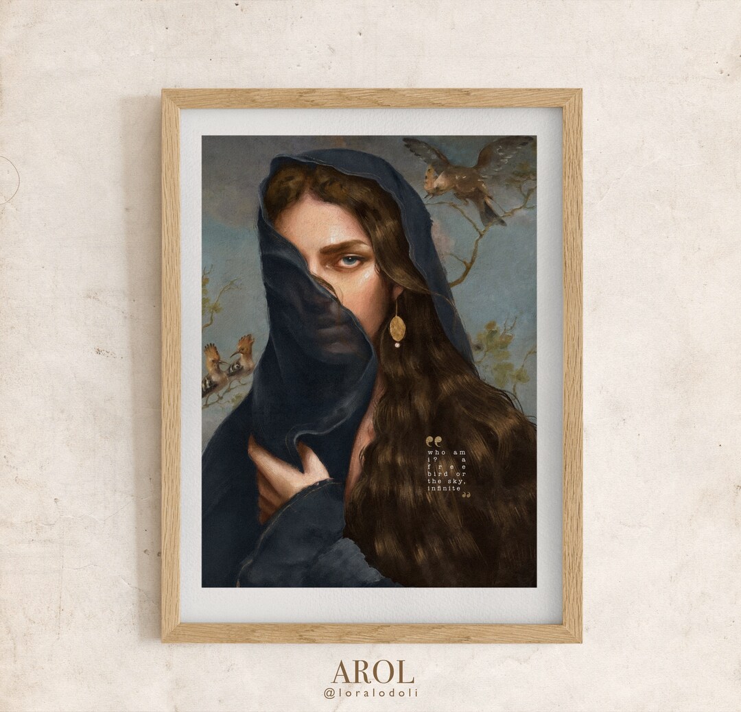 Free Bird by Lora Lodoli | Fine Art Giclèe Print | Woman Portrait ...